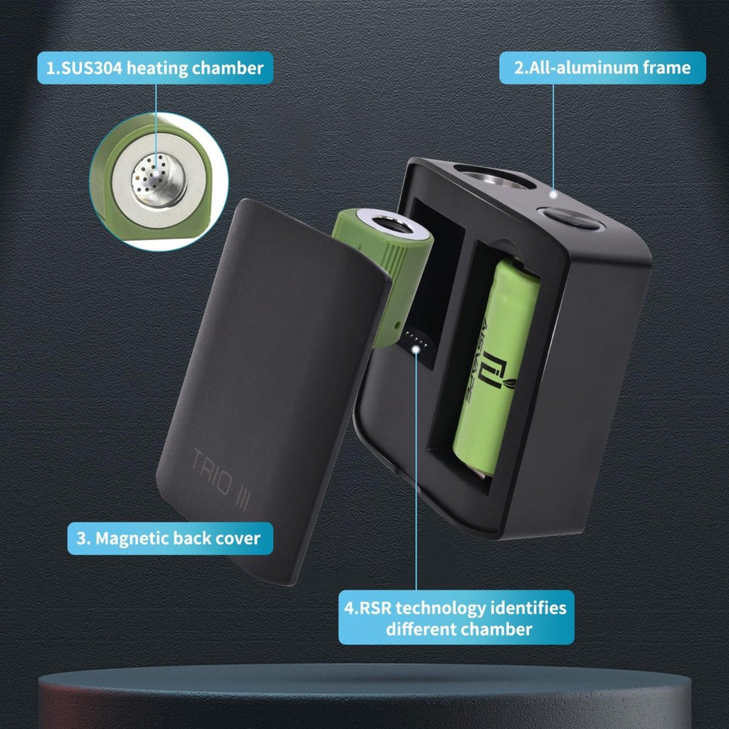Aisvape TRIO III Vaporizer for Herbs & extracts | Conduction Mechanism ...