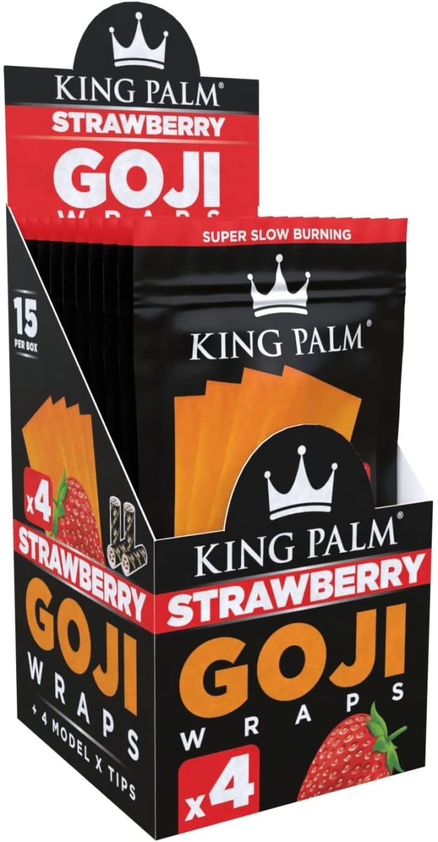 King Palm - STRAWBERRY GOJI Berry Blunt Wraps + 4 Filter Tips ...